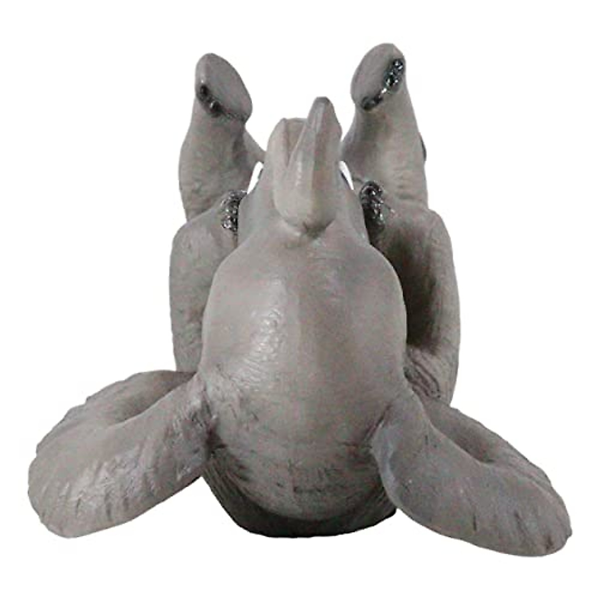 Ebros Kitchen Decor Playful Safari Elephant Wine Bottle Holder Figurine Animal Savanna Oil Wine Valet Storage with Pachyderm Elephant Theme