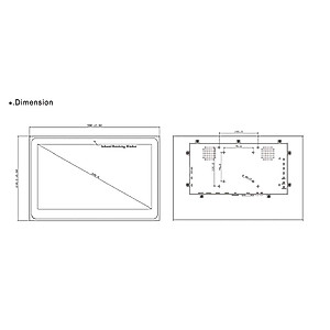 Yiletec 13.3" YL-133MC4K UHD 3840X2160 Metal Frame Capacitive Touchscreen IPS Built in Speakers USB Type-C HDMI 2.0,HDMI 1.4X1 DP1.2AX1,VGAX1,USB 2.0X3