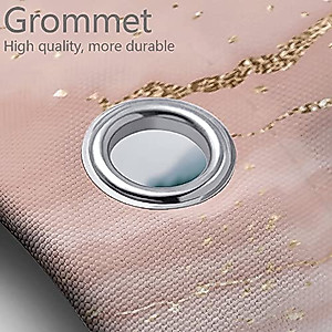 Zmcongz Abstract Marble Shower Curtain Set with Rugs for Bathroom Decor Liquid Pink Marble Luxury Gold Foil Waterproof Fabric Cloth Bath Curtain, Non-Slip Bathroom Rugs Bath Mats, 72x72 Inch