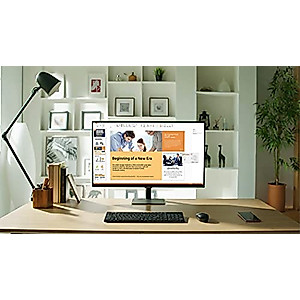 SAMSUNG 32-inch M7 Smart Monitor with Mobile Connectivity, 4K UHD, Remote Access, Office 365 (LS32AM702UNXZA) (Renewed), Black