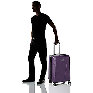 Samsonite Frontier Spinner Ladies Medium Purple Polycarbonate Luggage Bag TSA Approved Q12050002