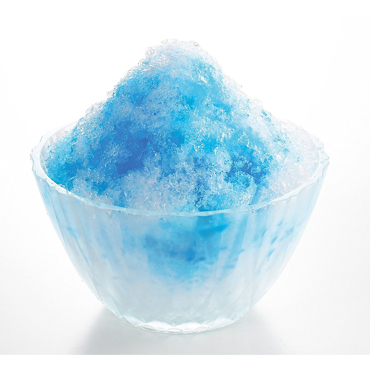 JapanBargain 1920, Japanese Slushy Machine Snow Cone Maker Shaved Ice Machine Hand Crank Non-Electric Made in Japan, Blue