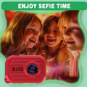 HD Kids Digital Camera,8 MP Photo and 1080P Video, 4X Zoom Waterproof and Dustproof Children's Digital Camera for Daily Use, Toys for Boys and Girls Over 3 Years Old.