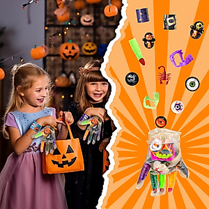 APROAT 170Pcs Halloween Party Favors for Kids Bulk Gloves Stuffed Set-12Pack Halloween Treats Non Candy,Goodie Bag Fillers Set, Halloween prizes for Kids Party Trick or Treat