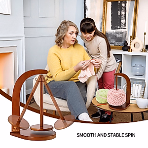 Talentree Yarn Holder for Crocheting and Knitting with Upgraded Stronger Magnet, Wooden Yarn Spinner, Magnetic Yarn Ball Holder, Yarn Spindle Dispenser, Gift for Crochet Lovers