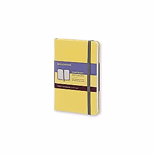 Moleskine Limited Collection Contrast Notebook, Hard Cover, Pocket (3.5" x 5.5") Ruled/Lined, Citron Yellow, 192 Pages