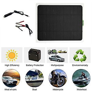 20W Portable Solar Panel, Mini Solar Panel with USB Port, IP65 Waterproof Monocrystalline Silicon Cells, Solar Panel Kit for Outdoor Camping Hiking Compatible with iPhone iPad