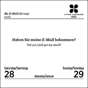 Living Language: German 2023 Day-to-Day Calendar: Daily Phrase & Culture