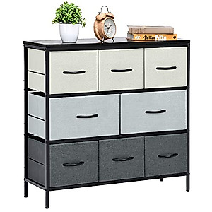 Nightstand Bedside Table Drawer Cabinet 8 Drawers Dresser Fabric Closet Storage Organizer Tower Bedroom Cabinet Versatile Practical Durable Sturdy 8-Drawer Storage Cabinet Storage Tower Dresser