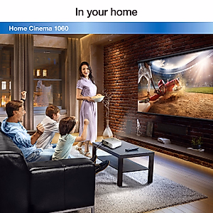 Epson Home Cinema 1060 Full HD 1080p 3,100 Lumens Color Brightness (Color Light Output) 3,100 Lumens White Brightness (White Light Output) 2x Hdmi (1x Mhl) Built-in Speakers 3lcd Projector