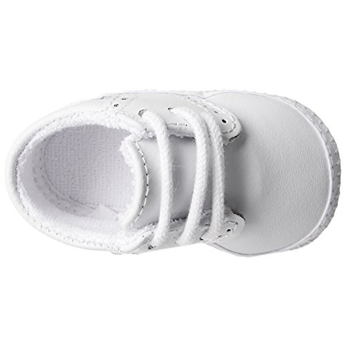 Baby Deer White Leather Saddle Oxford Crib Shoe, Infant, Unisex, Sz 0