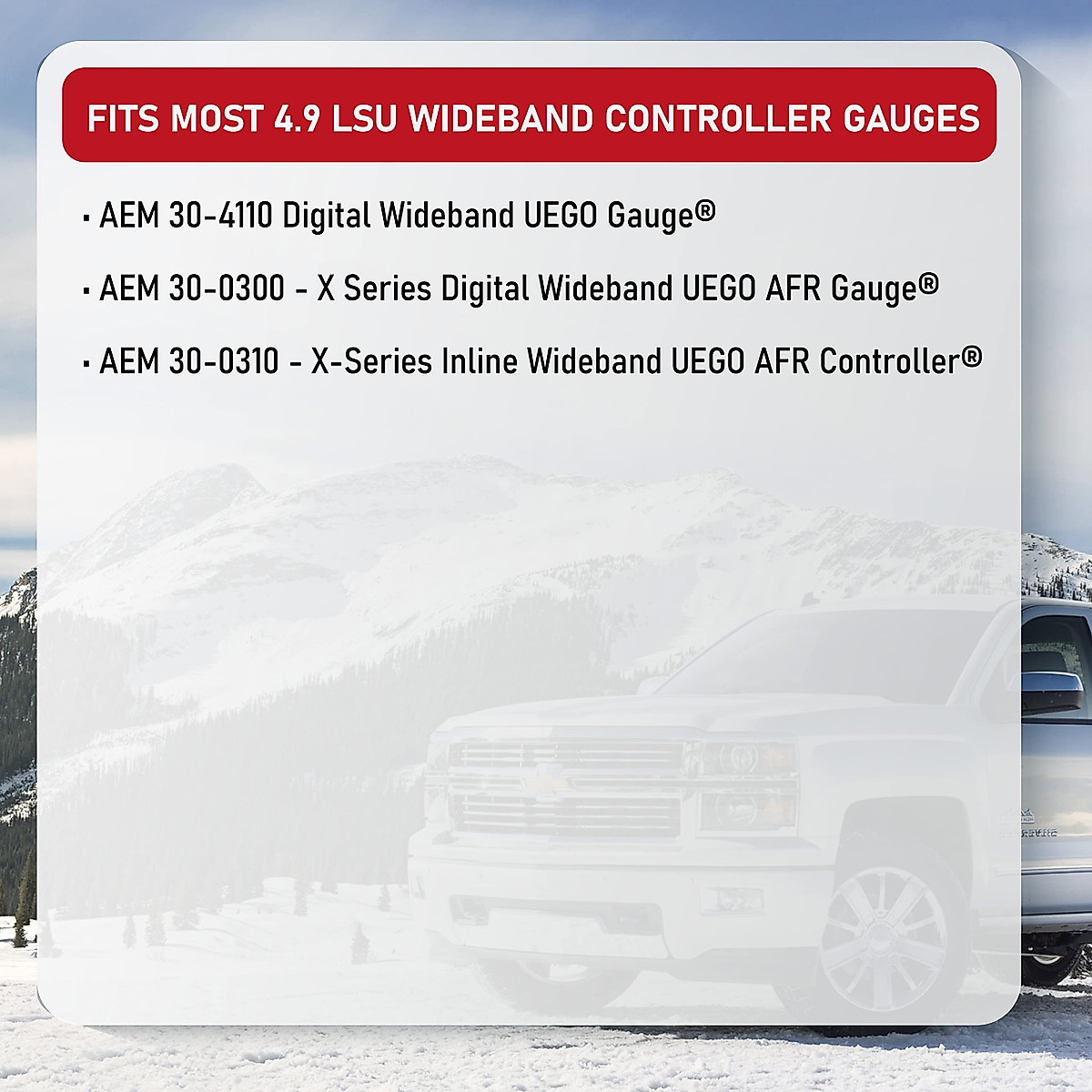Replacement LSU 4.9 Lambda Wide Band O2 Oxygen Sensor - Replaces 17025, 0258017025 - Compatible with AEM 30-4110, 30-0300, 30-0310 - X Series AFR Inline Controller - UEGO Air and Fuel Ratio Wideband