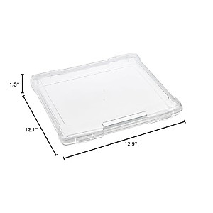 Simply Tidy 8.5" x 11" Storage Case Portable Case for Documents, Papers, Sewing, Crafts - Bulk 10 Pack