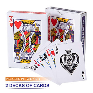 Poker Chip Set - 200PCS Poker Chips with Aluminum Case, 11.5 Gram Chips for Texas Holdem Blackjack