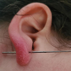 NewkeepsR 2PCS-16G(1.2mm) 316L Steel Calor Style Taper Insertion Pin for Ear/Nose/Navel/Nipple/Lip/Eyebrow Stretcher, Body Piercing Stretching Kit Assistant Tool