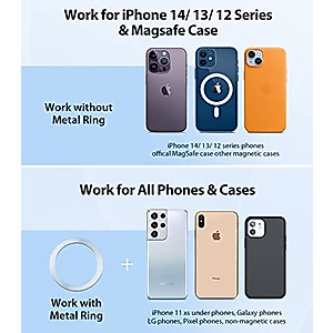 VICSEED for MagSafe Car Mount [2023 Upgraded 20 Strongest Magnet] Magnetic Phone Holder for Car Vent 360 Adjustable Magnetic Phone Mount for Car Fit for iPhone 14 13 12 Pro Max Plus Mini MagSafe Case