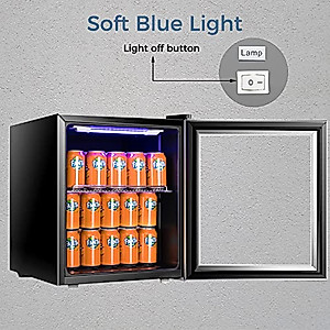 Advanics 60 Can Drink Fridge with Glass Door