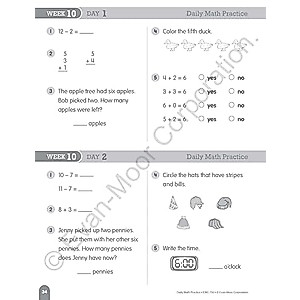 Evan-Moor Daily Math Practice, Grade 1