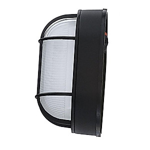 Hampton Bay Black Outdoor LED Wall Lantern
