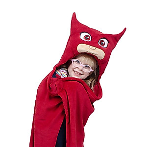 Comfy Critters Stuffed Animal Blanket – PJ Masks – Kids Huggable Pillow and Blanket Perfect for Pretend Play, Travel, nap time. (Owlette)