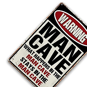 Man Cave Decor And Accessories Funny Metal Garage Signs For Men Mancave Sign Bar Beer Wall Decor What Happens In The Man Cave Stay In The Man Cave Personalized Gifts