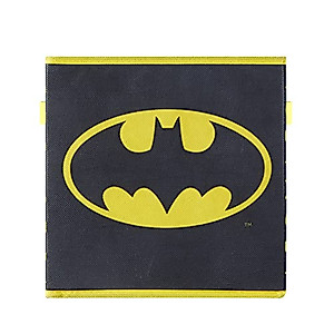 Idea Nuova Batman Collapsible Storage Cube, Black (Pack of 2)