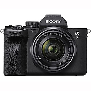 Sony a7 IV Mirrorless Full Frame Camera Body with 28-70mm F3.5-5.6 Lens Kit ILCE-7M4K/B Bundle with VG-C4EM Vertical Grip + Deco Gear Case + Tripod + Extra Battery, Dual Charger and Accessories