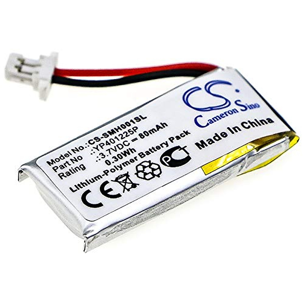Estry Battery Replacement for Sena 10U-AR-01 10U-HR-01 SC-HR01 YP401225P