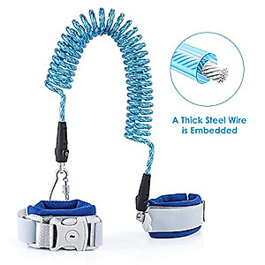 Rehomy Toddler Anti Lost Wrist Link, Safety Reflective Baby Walking Harness Leash