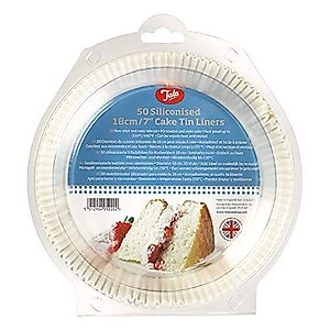 Tala Cake Tin Liners, White