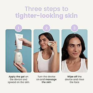 NEWA RF Wrinkle Reduction Device (Plug in) - FDA Cleared Skincare Tool for Facial Tightening. Boosts Collagen, Reduces Wrinkles. with 1 Month Gel Supply.