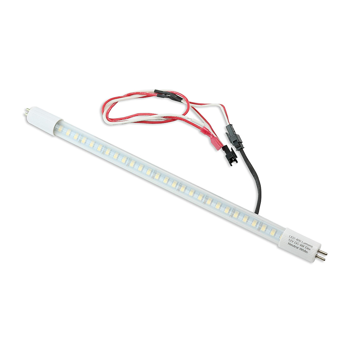 4-Pack Leisure LED RV Light Bulb LED T5, 12" Florescent Tube Replacement, 400 Lumen (Cool White 4-Pack)