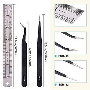 Swpeet 29Pcs Compatible for Gundam Modeler Basic Tools with Duty Plastic Container, Professional Kit Replacement for Gundam Model Tools Building Beginner Hobby Model Assemble Building