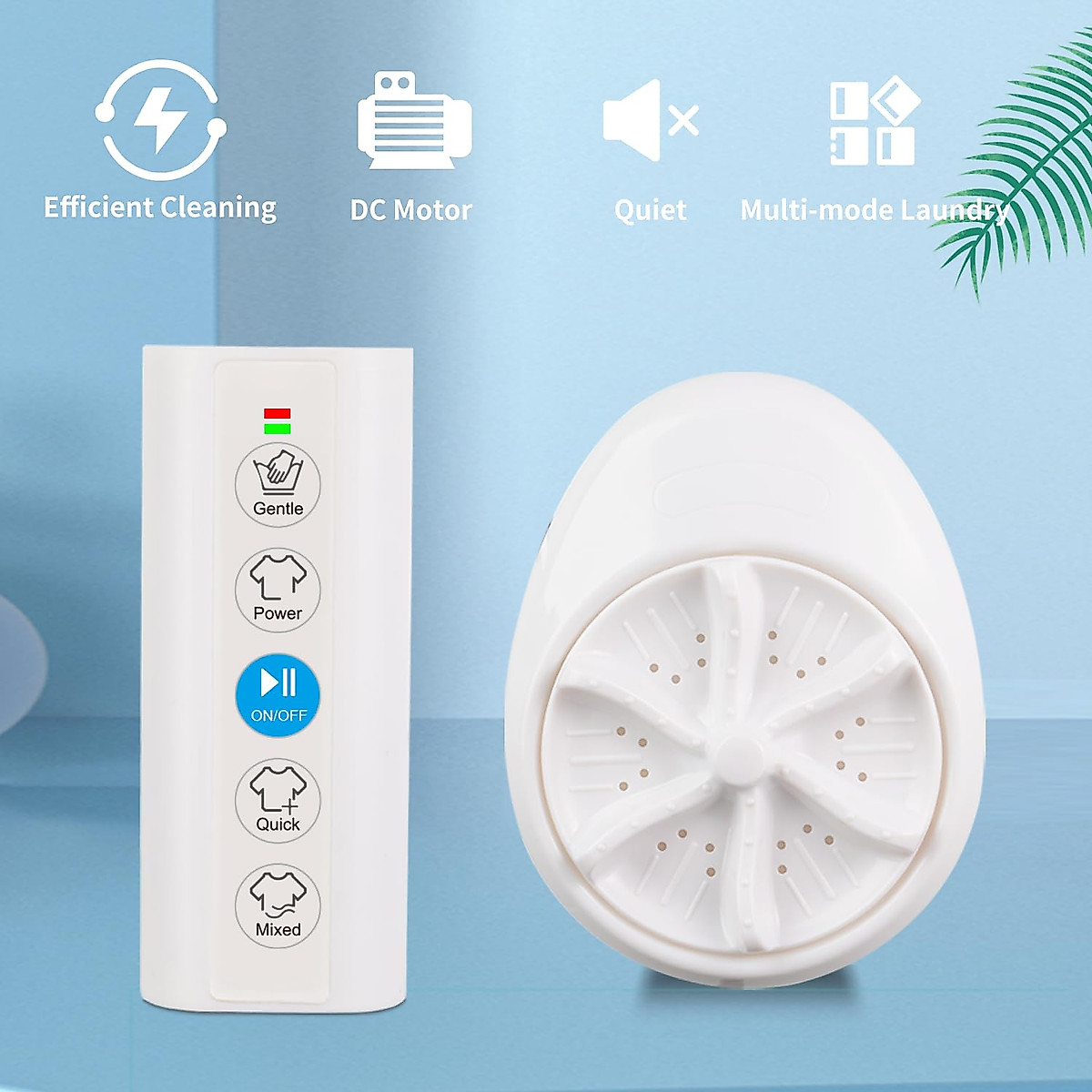 Mini Washing Machine,Machine Portable Turbo Washing Machine for Travelling,Business Trip,Camping,College Room.Deep cleaning of underwear, baby clothes and other small clothes.