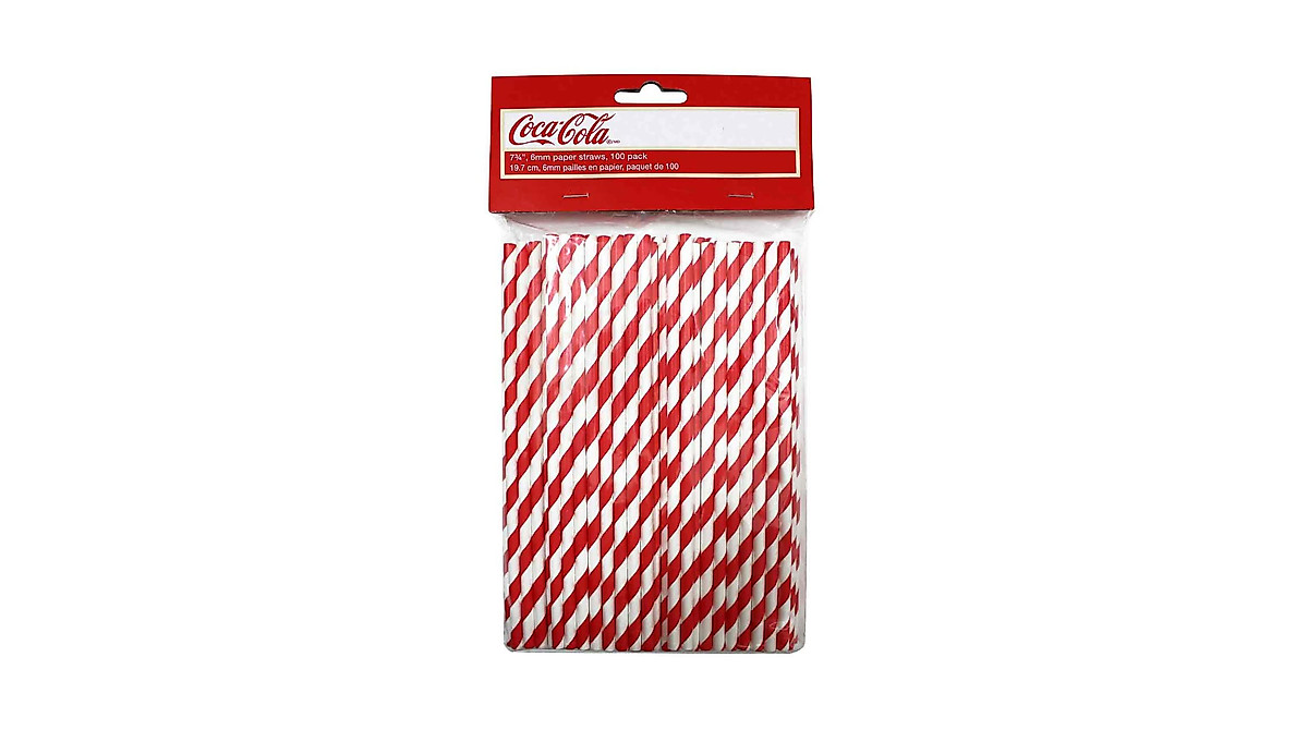 Tablecraft Coca-Cola Paper Straws: Eco-Friendly & Durable