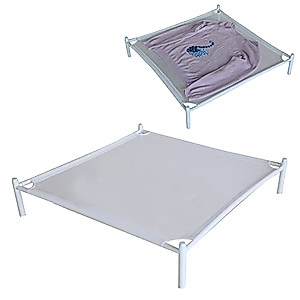 Hoghaki Sweater Drying Rack,Sweater Drying Rack with Fold-Flat Legs,Table Top Drying Rack,Tiled Clothes Dryer Net,Single Layer,Can Be Overlayed,Portable Dry Rack for Indoor Or Outdoor (White-1Pack)