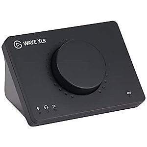 Elgato Wave XLR - Audio Mixer and 75 db Preamp for XLR Mic to USB-C, Control Interface with 48V Phantom Power, Tap-to-Mute, Digital Mixing Software for Streaming, Recording, Podcasting on Mac and PC