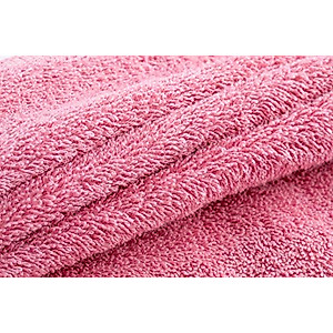 Babiclean 16x30 Premium Quality Ultra Soft and Highly Absorbent heavey Pure Pink Hand Towel Durable for Bathroom, Hotel, Spa, Salon and Gym Set of 2