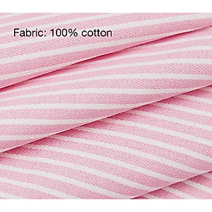 Manon des Pres Plush Baby Bunny Rabbit Stuffed Animal Toys. 100% Cotton Fabric Doll for Newborn Kids. Sleeping Gifts for Boys and Girls. Soft, Cute Blue and Pink Easter Bunny (Pink)