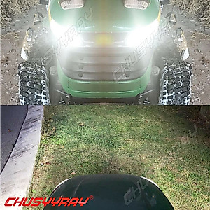 CHUSYYRAY Snow Blower Bulbs Compatible with Ariens 00432600, 881 Bulbs Combo, 6000K White Super Bright, Halogen Replacement Bulbs, Plug and Play, Pack of 2