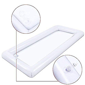 Inflatable Salad Bar Buffet Ice Cooler Beverage Serving Bar Food Drink Holder for Party Picnic BBQ Luau with Drain Plug(4 pack)