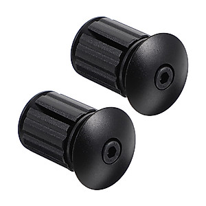 INOOMP 2pcs Bicycle Handlebar Bike Handle End Plugs Handlebar End Caps Handlebar Ends Bar End Plugs Handlebar Locking Caps Alloy Handlebar Plug Handle Bar Grip Plugs Handlebar Lock Plug