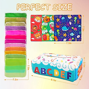 Baby Toys 6 to 12 Months, Montessori Toys for Babies 6-12 Months Sensory Toys for Babies, 9 Month Old Baby Toys Infant Toys, Baby Tissue Box easter decorations for the home Travel Toys Easter Gifts2