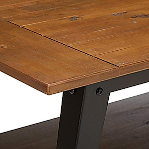 Zinus Wood Metal Coffee Table