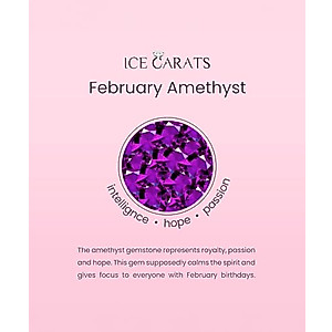 IceCarats 925 Sterling Silver Purple Amethyst Round Ring February Birthstone Jewelry Size 7