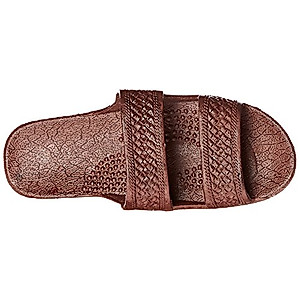 Surf Ware Brown Rubber Sandal, Hawaiian Classics Slide Slipper (8)