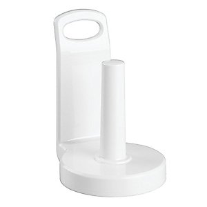 iDesign Paper Towel Holder for Kitchen Countertops - White