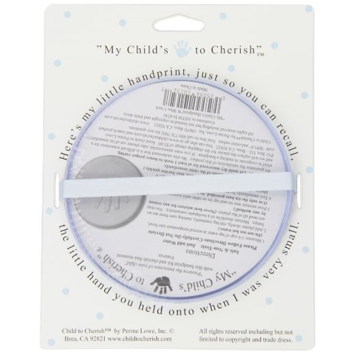 Child to Cherish Baby Handprint Kit Keepsake, Blue