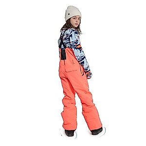Burton Kids Skylar 2L Bib Pants, Tetra Orange, Medium