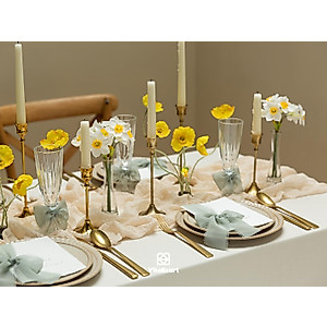 Vitalizart Dusty Green Chiffon Ribbon 2" x 15 Yd Sage Silk Like Handmade Frayed Edges Fringe for Wedding Invitations Bridal Shower Bouquets Gift Wrapping Holiday Decor